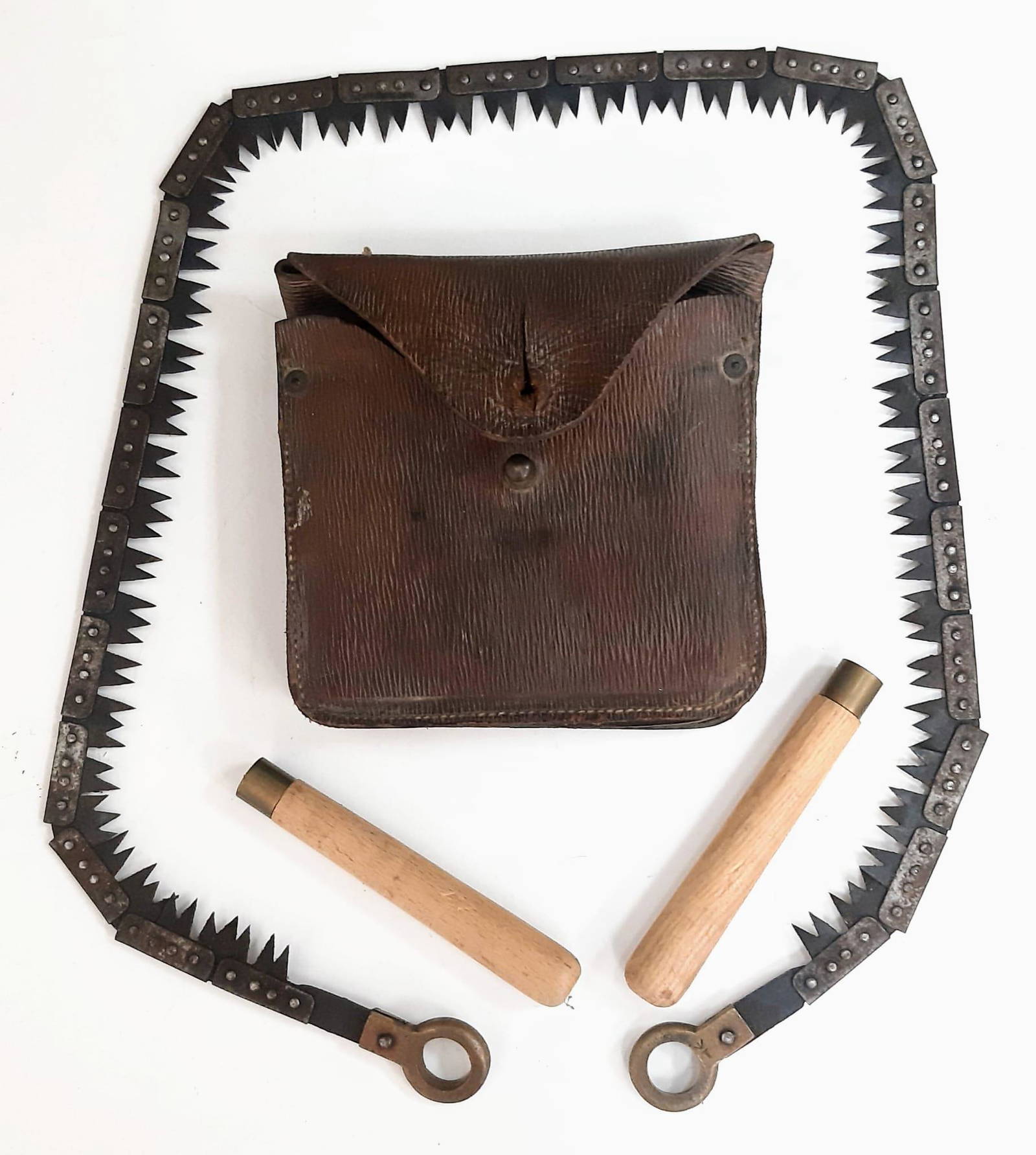Ww1 British Pioneers Folding Saw Dated 1917, Case Dated 1918. Auction