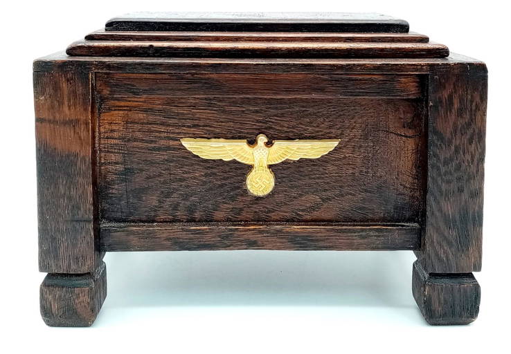 Ww2 German Kriegsmarine Homemade Ark Of The Covenant Style Ditty Box.