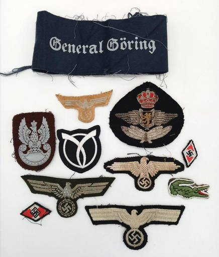 Miscellaneous Bag Of Military Cloth Badges.