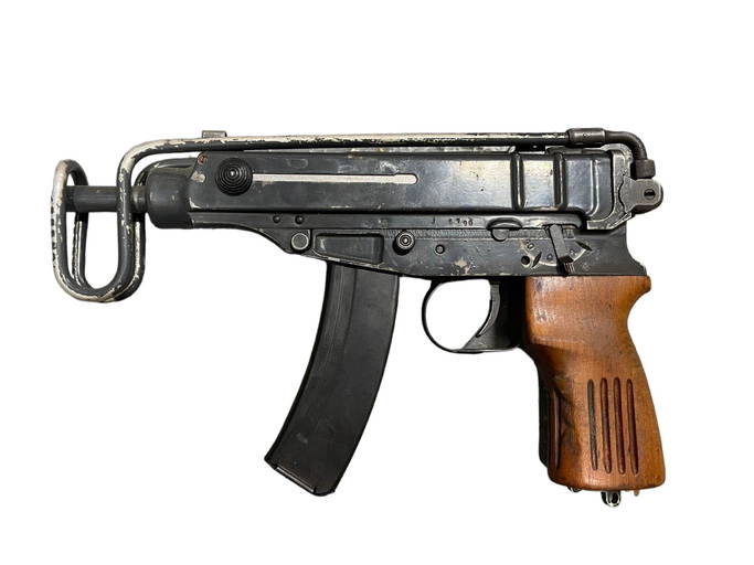 Deactivated Skorpion Sub Machine Gun, With Moving Cocking Handle ...