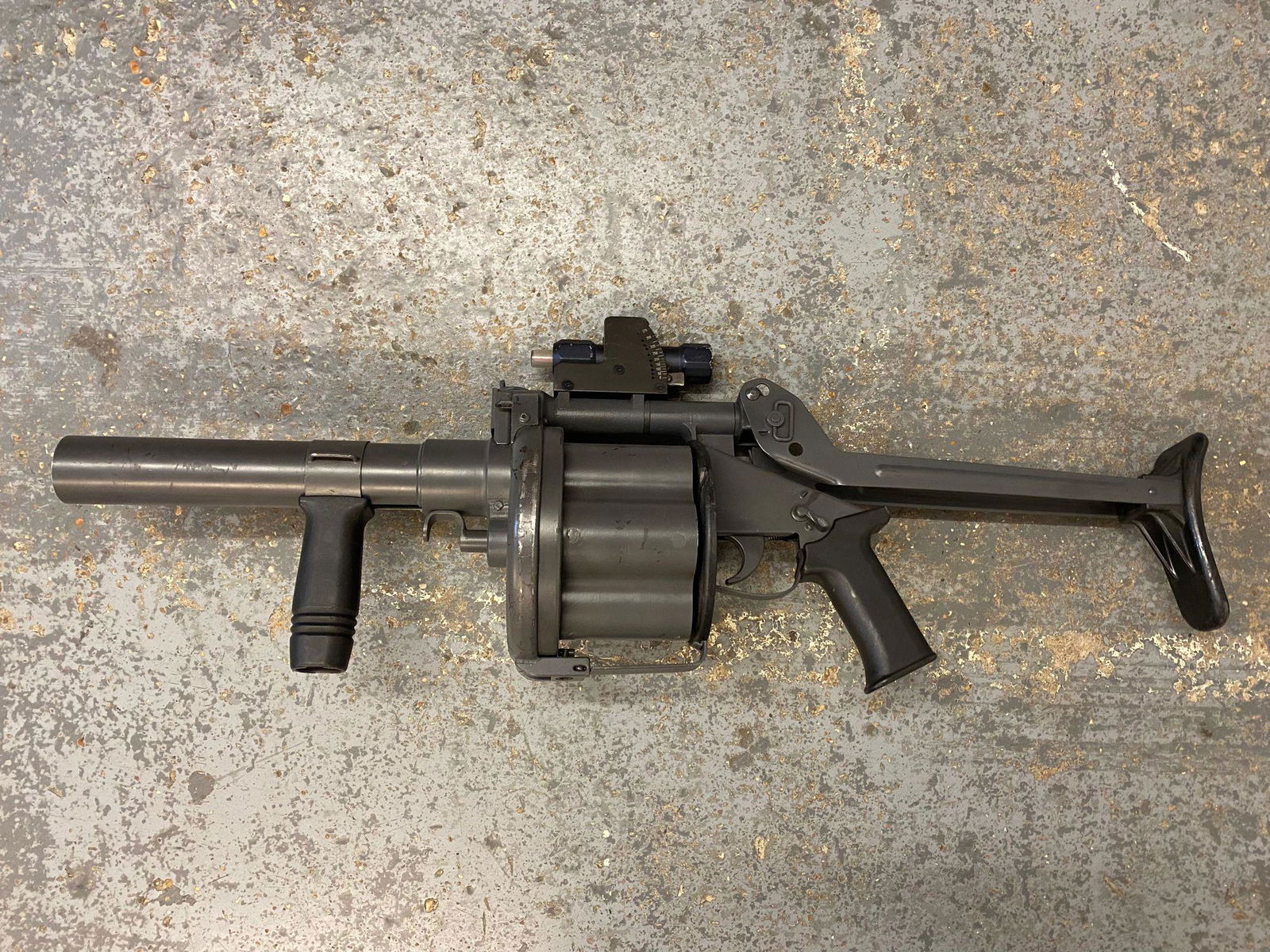 Deactivated Milkor Y2 Mk.i 40mm Mgl, Multiple Grenade Launcher, Full ...