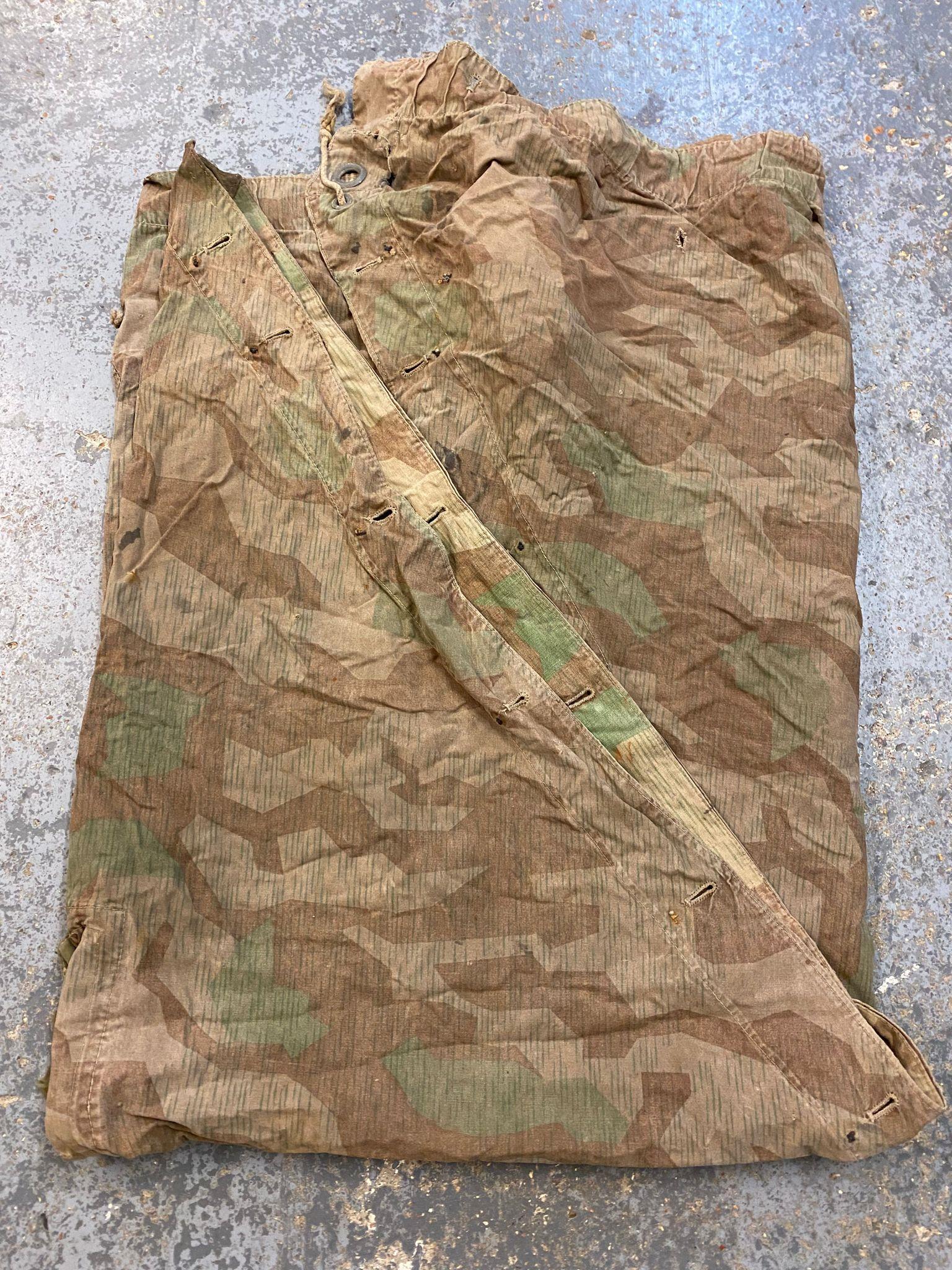 Ww2 German Splinter Camo - Pattern Zeltbahn. Ml110 Auction