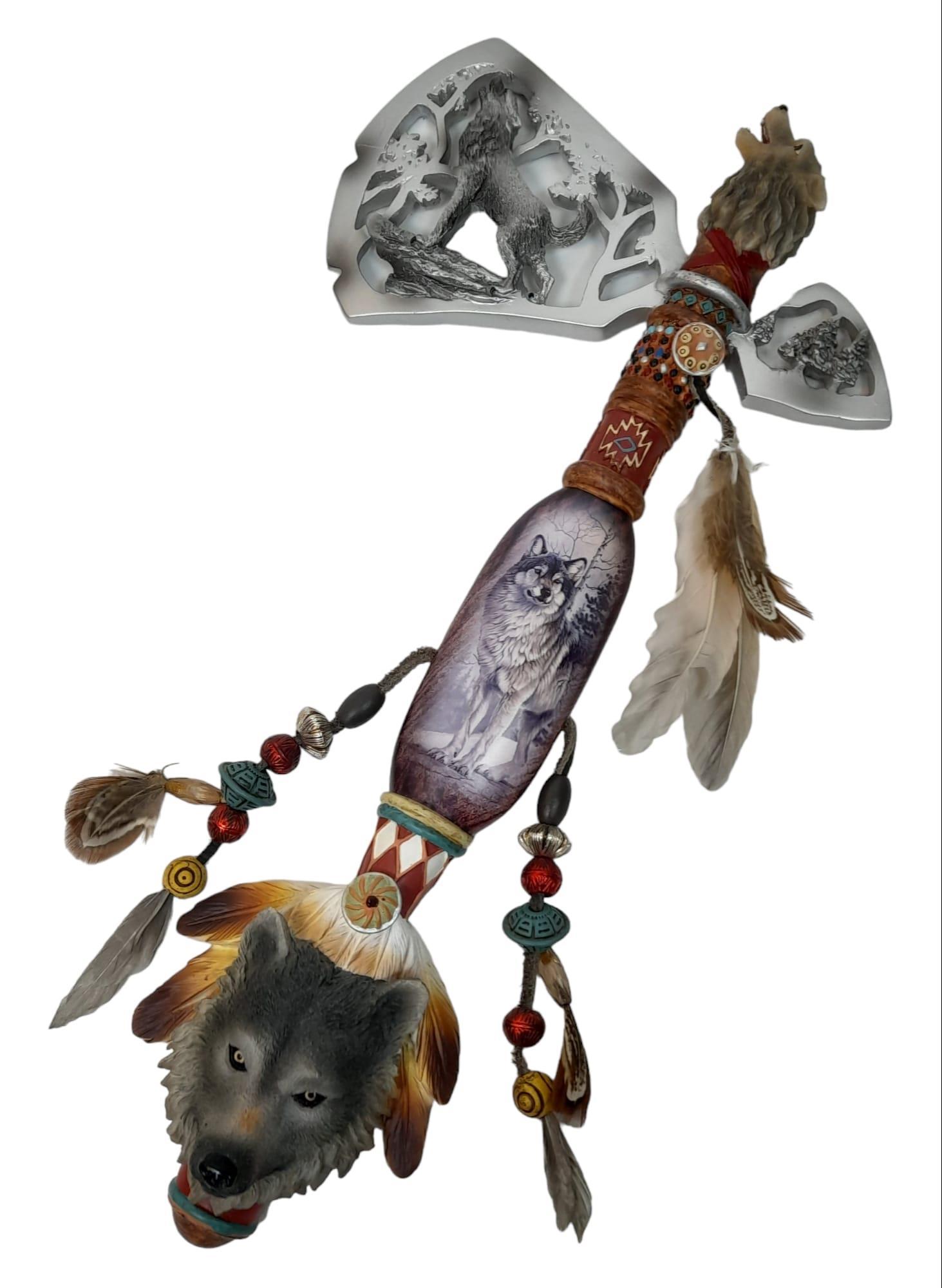 A Limited Edition Native American Wall Display Commemorative Tomahawk ...