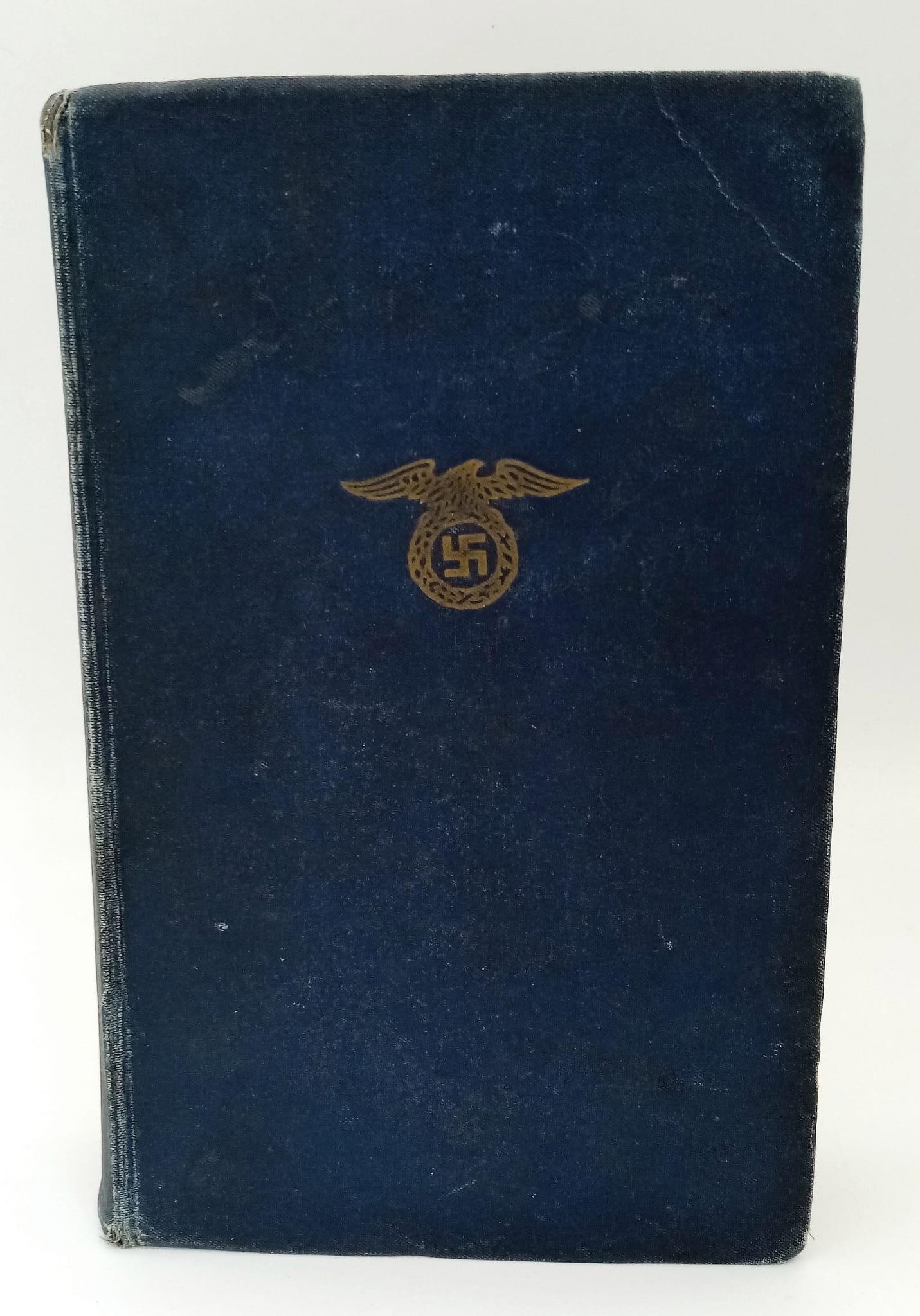 An Original 1939 German Adolph Hitler ‘mein Kampf’ Hard Back Book ...