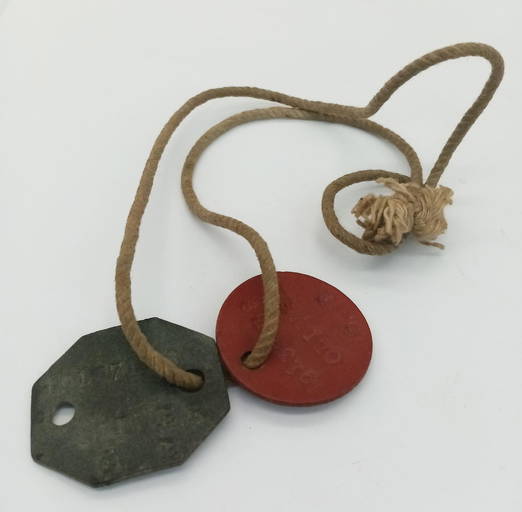 Ww2 British Army Dog Tags On Original String.