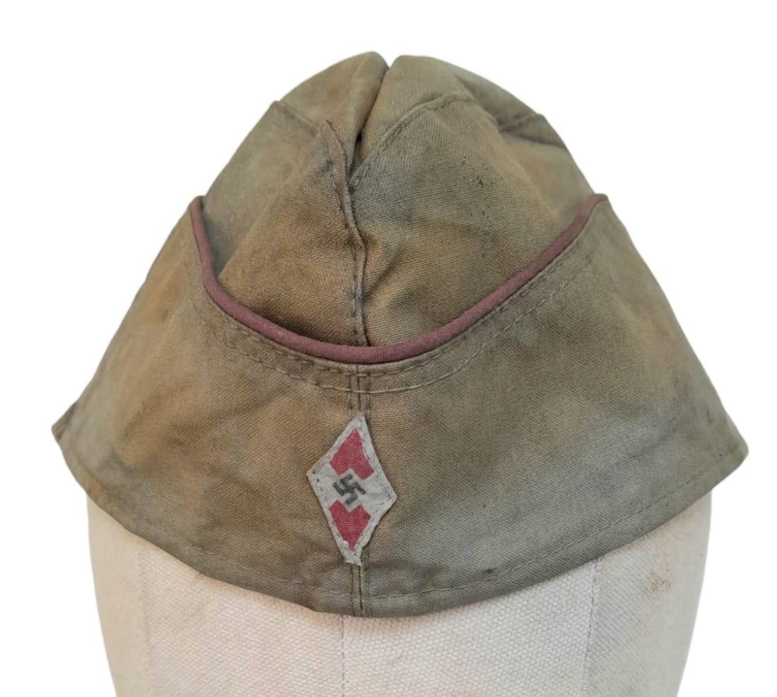 Ww2 German Hitler Youth Side Cap. Found In An Attic Near Breman. It ...