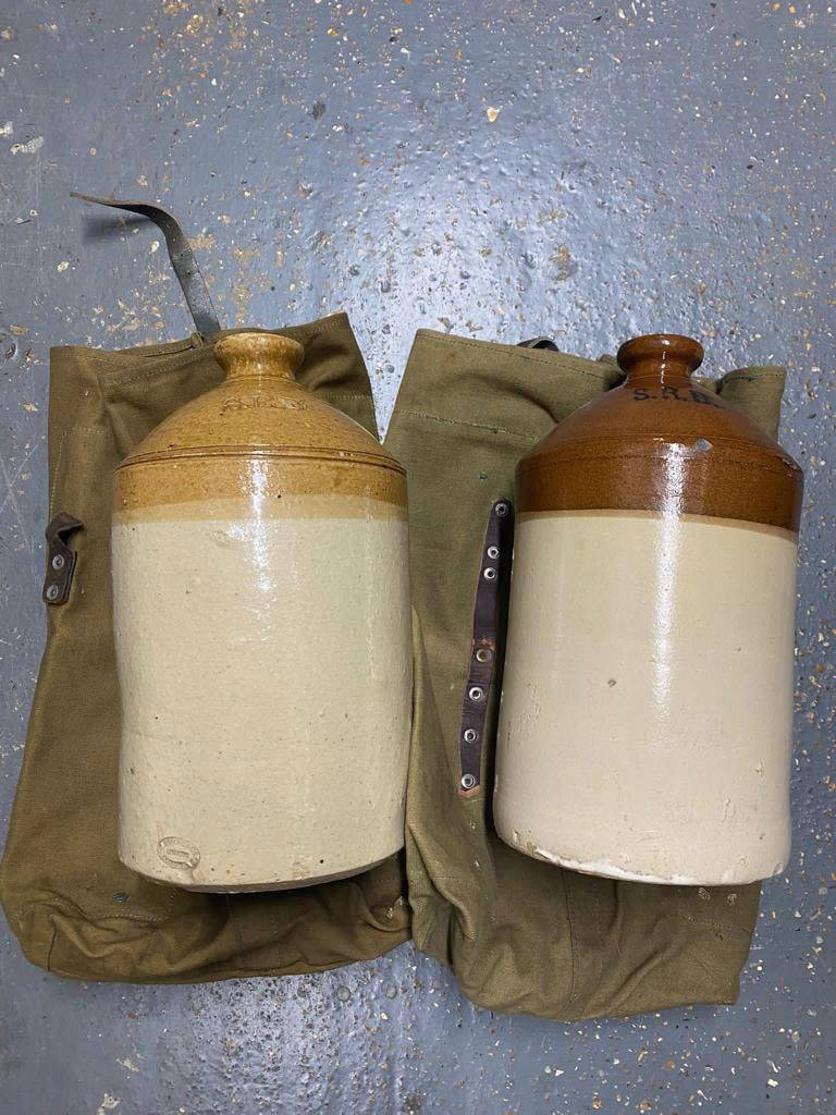 Two Ww2 British Army Rum Jars - Initials Srd, Which Stand For The ...