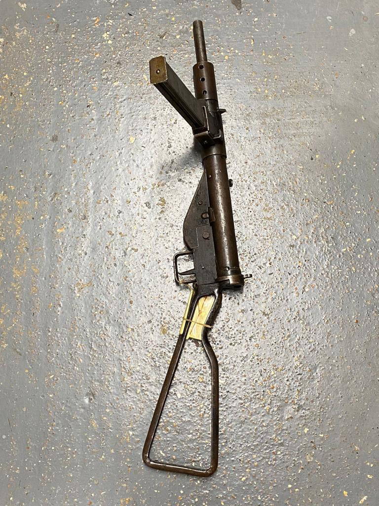 A Deactivated Sten Mkii Sub Machine Gun. Moving Bolt Under Spring ...