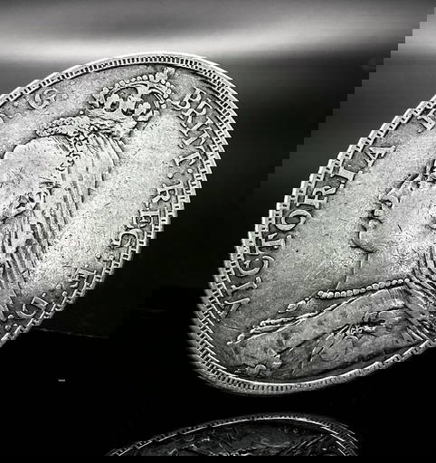 A 1892 British Silver Crown Coin In Wonderful Condition. A Fine Example ...