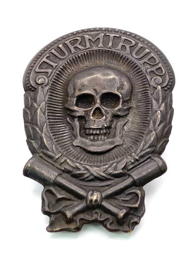 Ww1 German/austrian Sturmtrupp (storm Trooper) Shock Troops Badge