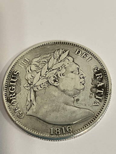 George Iii Silver Half Crown 1816. Bullhead Large Bust. Extra Fine ...