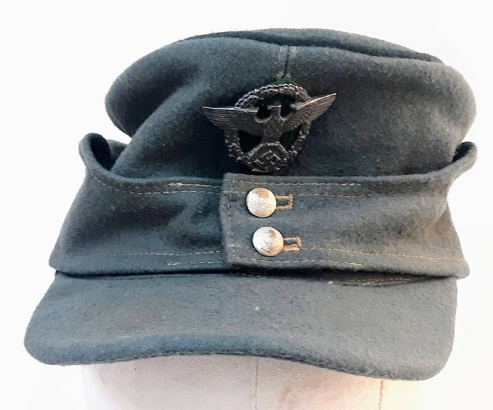 Ww2 German Field Police M43 Cap. Auction