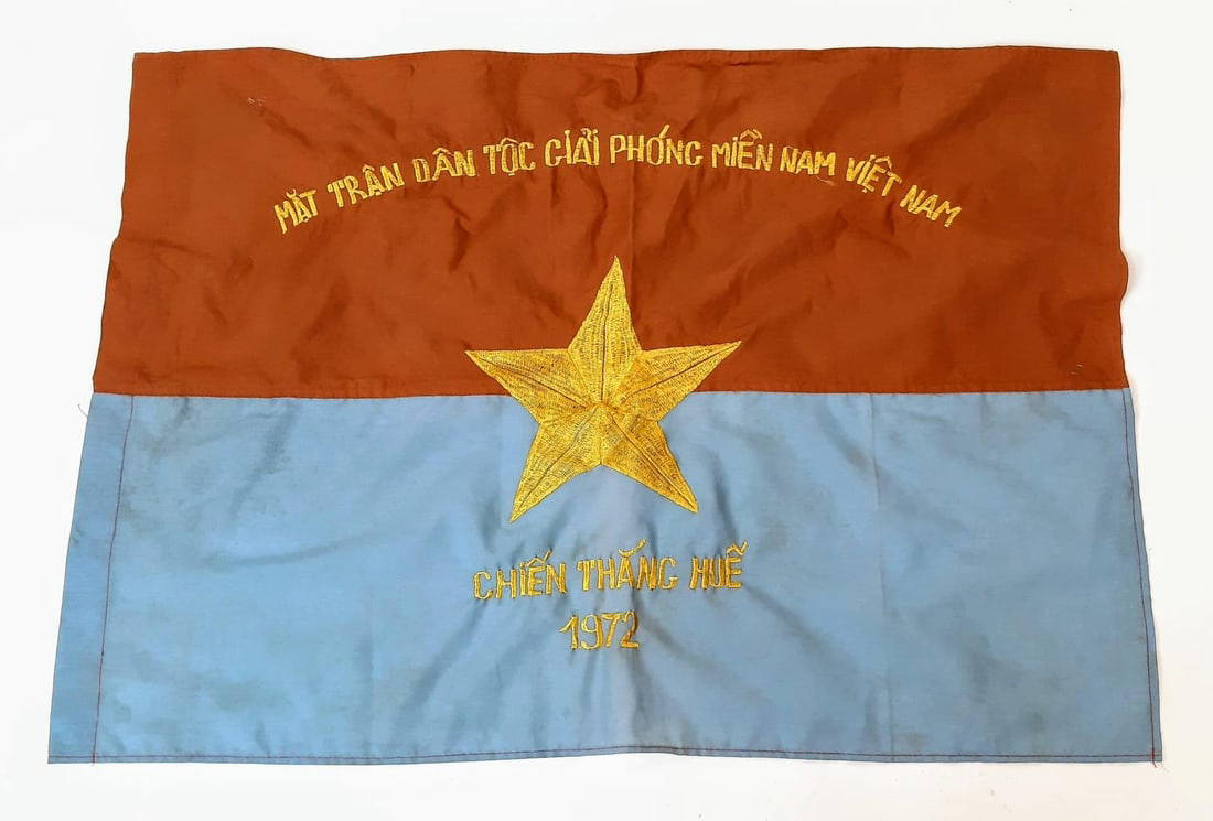 Vietnam War Era Vietcong Victory Flag National Liberation Army Of