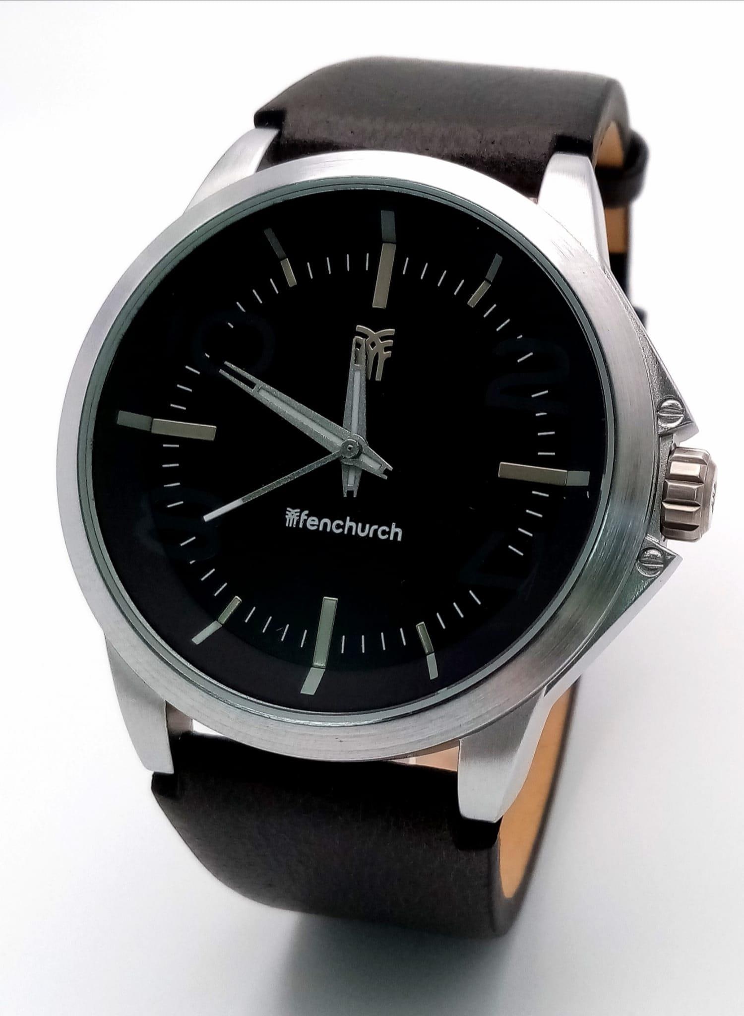 An Unworn Men?s Oversize Watch By Fenchurch. 50mm Including Crown. Full ...