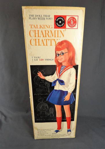 1963 Mattel Talking Charmin' Chatty Doll W/ Box