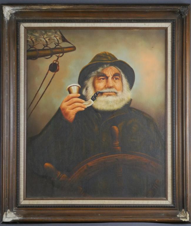 Kim Benson. Sea Captain Oil Painting