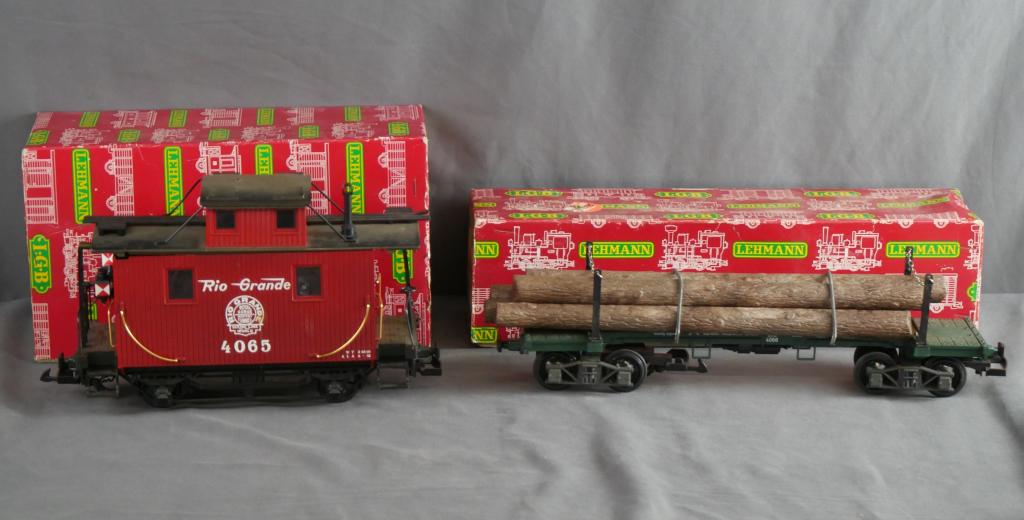 LGB Lehmann G Scale Train Caboose & Log Car - Sep 14, 2021 | Esquis ...