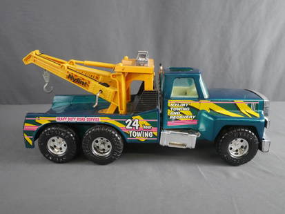 Rare Early Marx All State Towing Service Pressed Steel Toy Tow Truck ...