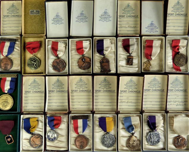 Vintage Sport Medals In Original Boxes Early 20th