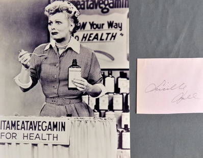 I Love Lucy Lucille Ball Autograph