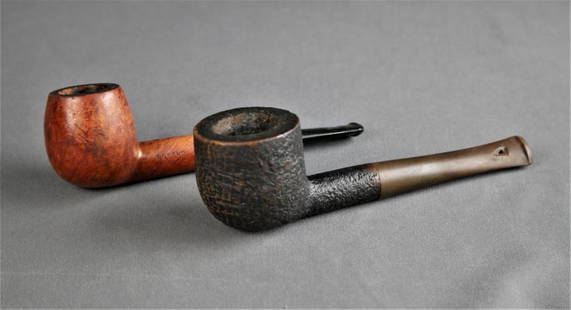 Two Vintage Early Clay Tobacco Pipes