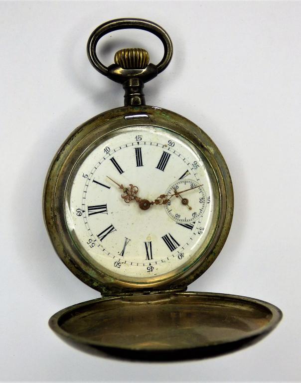 Remontoir Antique Sterling Silver Pocket Watch