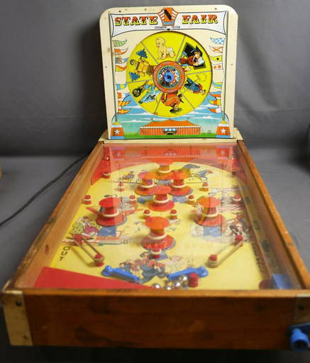 1950's State Fair Tin Pinball Machine Superior
