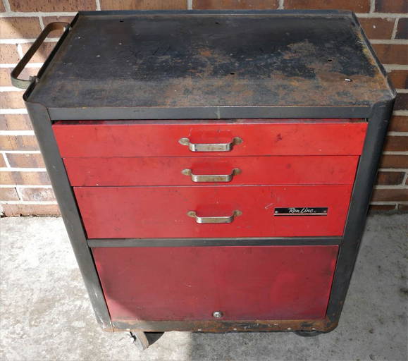 Vintage Rem Line Tool Cabinet/ Tool Box/ Chest
