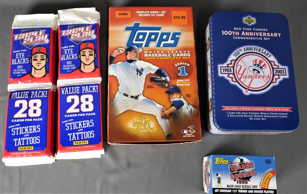 Vintage Baseball Trading Cards Sets