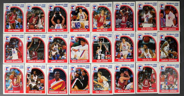 1989 All Stars Basketball Cards & Jordan Promo Car