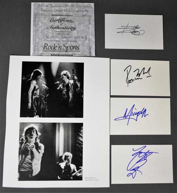 Rolling Stones Autographs/ Signatures Mick Jagger