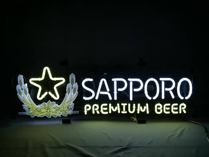 Sapporo Premium Beer Light Up Neon Sign