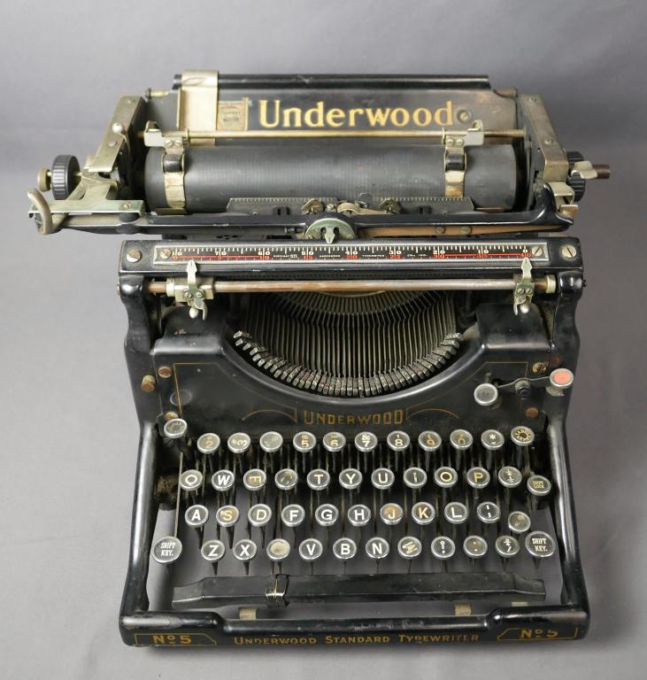 Antique Underwood No. 5 Typewriter
