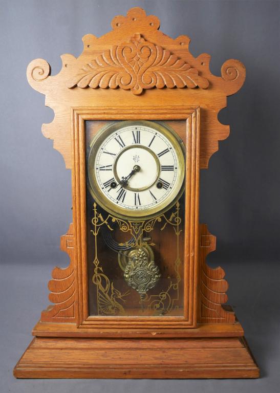 Antique Waterbury Gingerbread Mantel Clock
