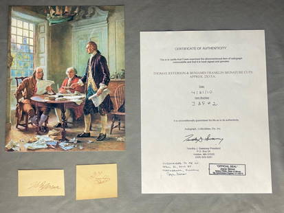 Autograph Of Benjamin Franklin