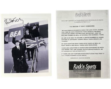 The Beatles ? Paul Mccartney Autographed Official