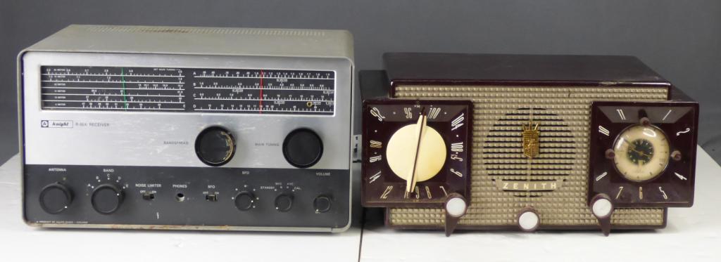 Two Vintage Radios- Knight R-55A & Zenith Telechro (#0310) on Nov 20 ...