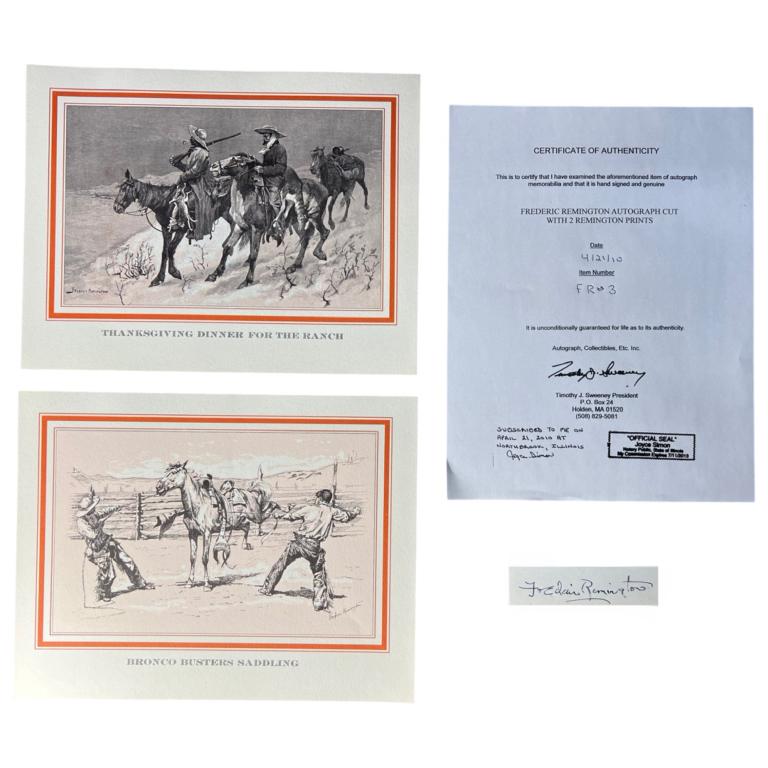 Frederic Remington Signature