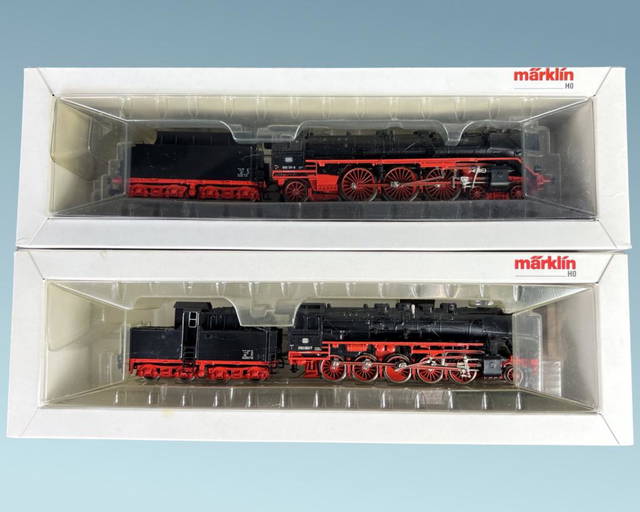 Marklin 3084 & 3085 Steam Locomotives w/ Tenders (#0277) on Dec 06 ...