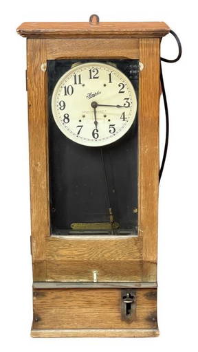 Antique Simplex Time Recorder Industrial Clock