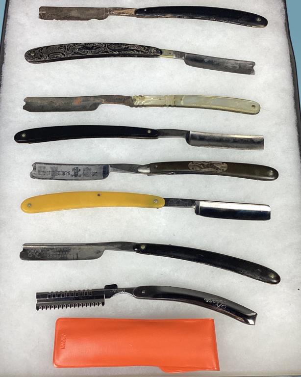 Lot Of Antique Razor Knives