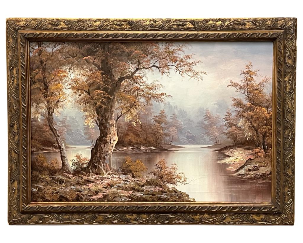 Irene Cafieri Forest Lake Oil Painting