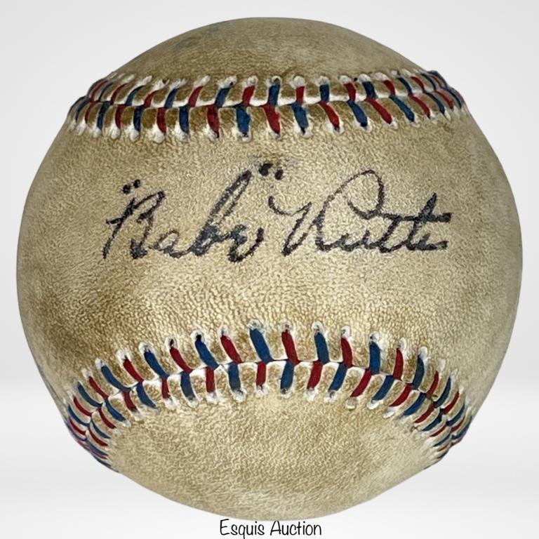 Babe Ruth & Lou Gehrig Signed Baseball Ball
