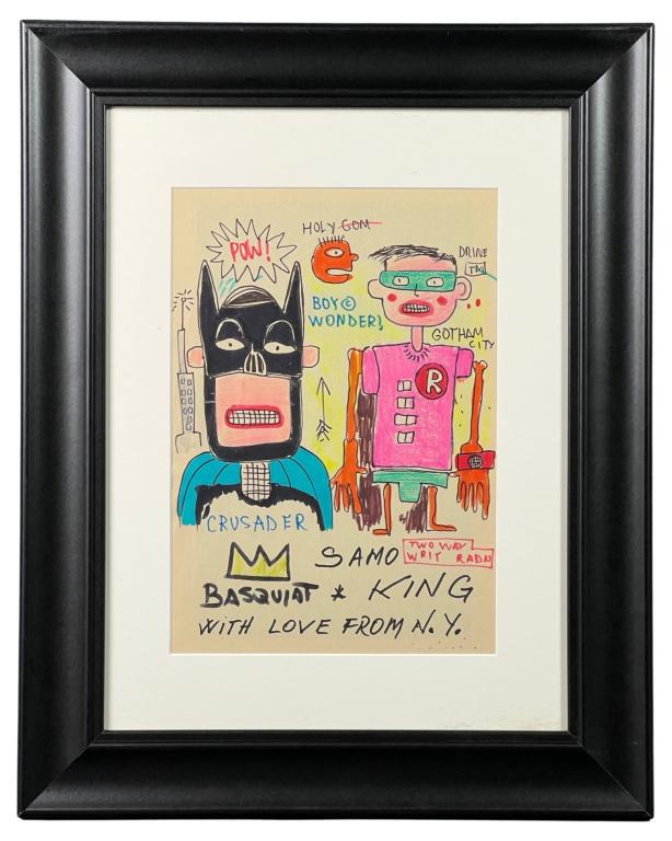 Jean-Michel Basquiat (in style) Batman Drawing - Mar 07, 2023 | Esquis ...