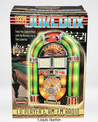 Classic 1940's Replica Jukebox Cd Player Radio