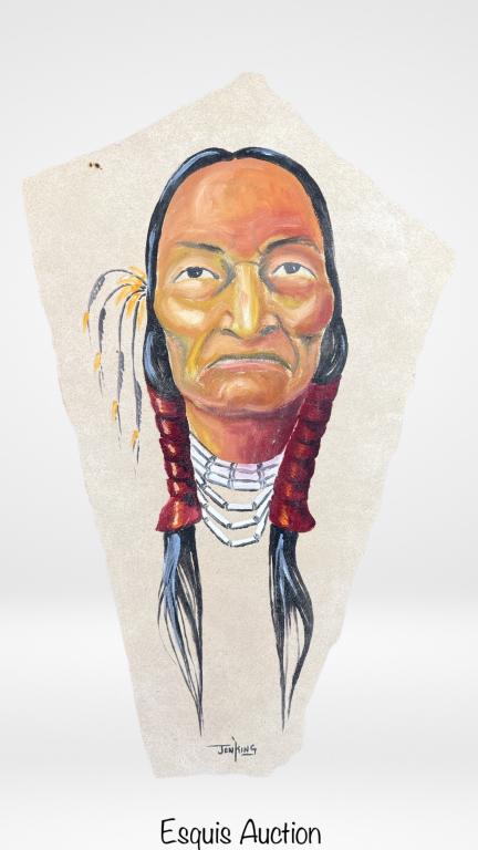 Jenkins Native American Sandstone Painting
