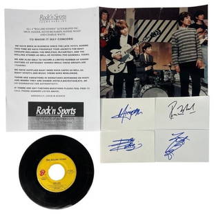 Rolling Stones Autographs/ Signatures Mick Jagger