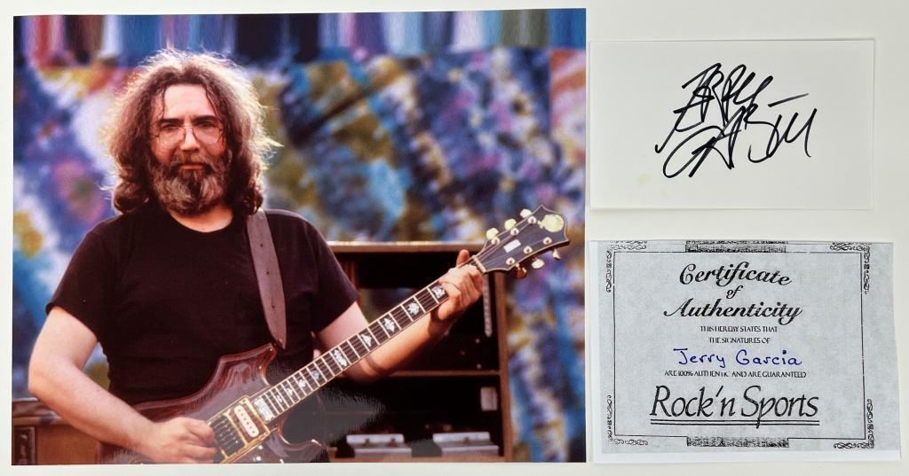 Jerry Garcia Autograph/ Signature W/ Photograph Auction