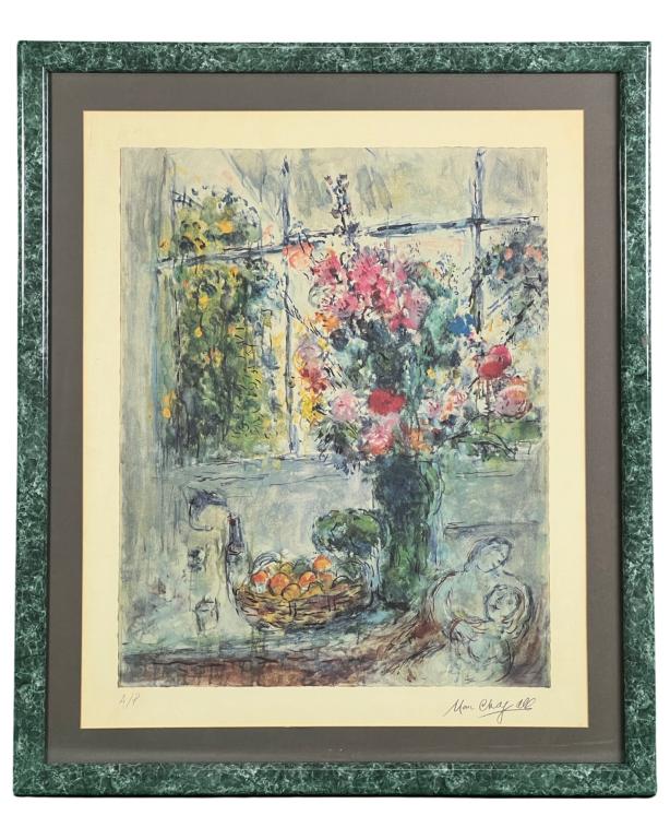 Marc Chagall- Still Life Artist Proof Lithograph Auction