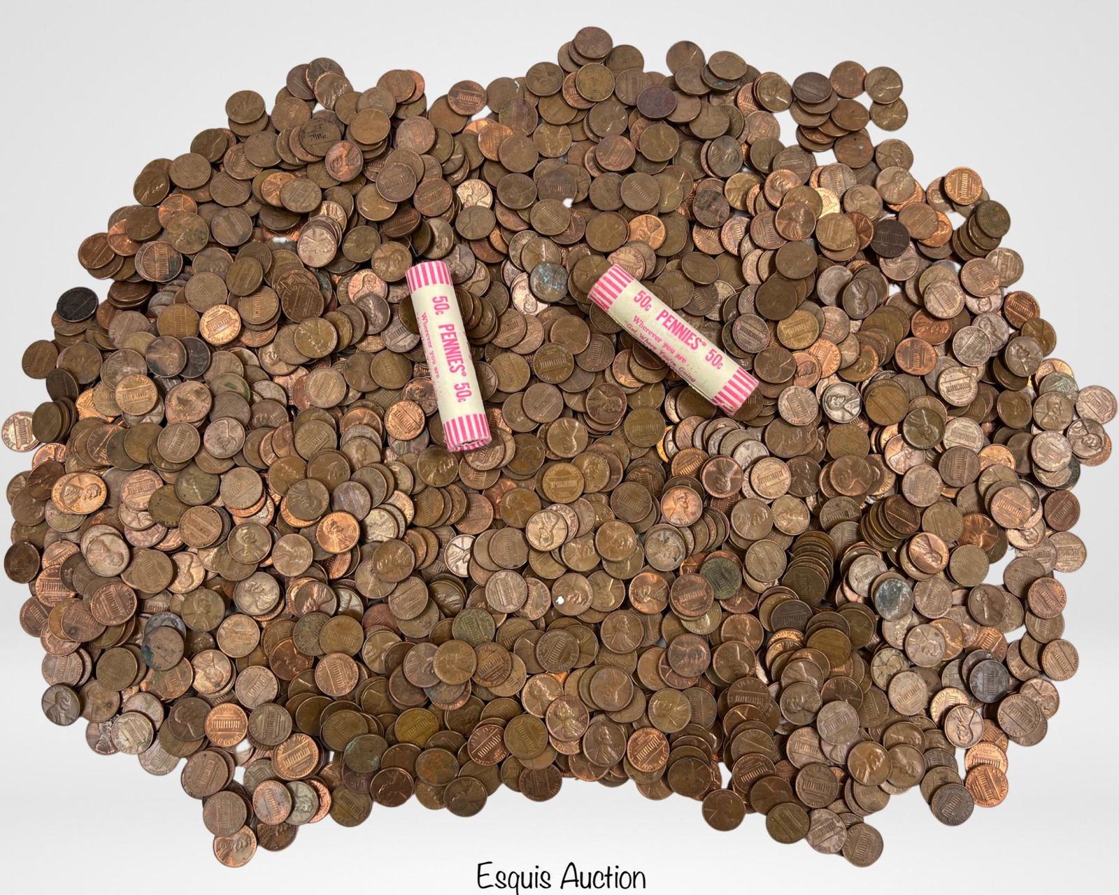 207 Oz Of Unsearched Early Copper Lincoln Cents Auction